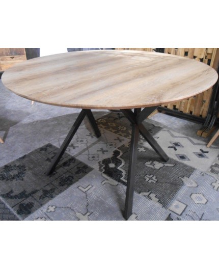 table ronde pieds métal, contemporain